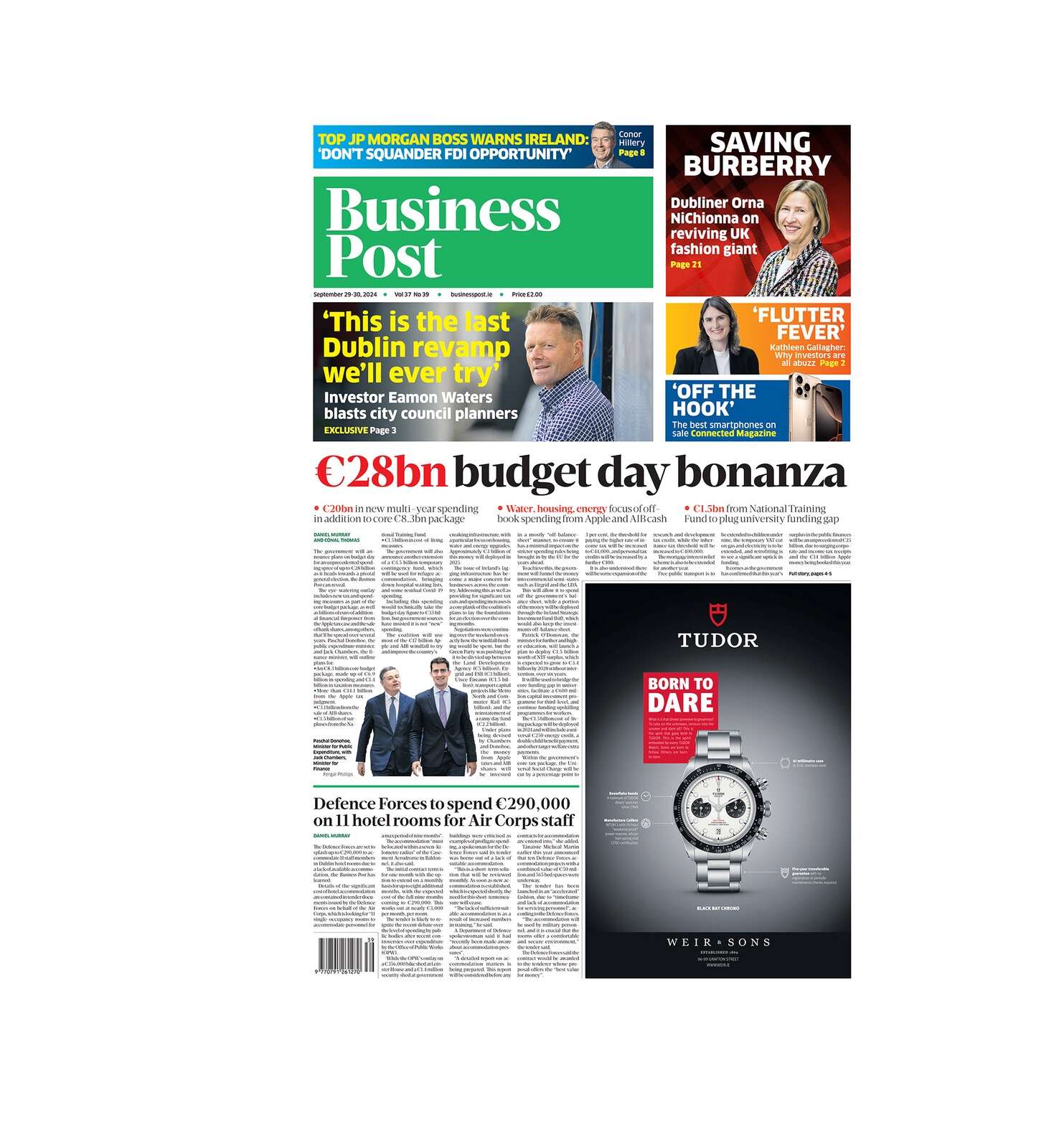 This week: €28bn budget day bonanza | Business Post