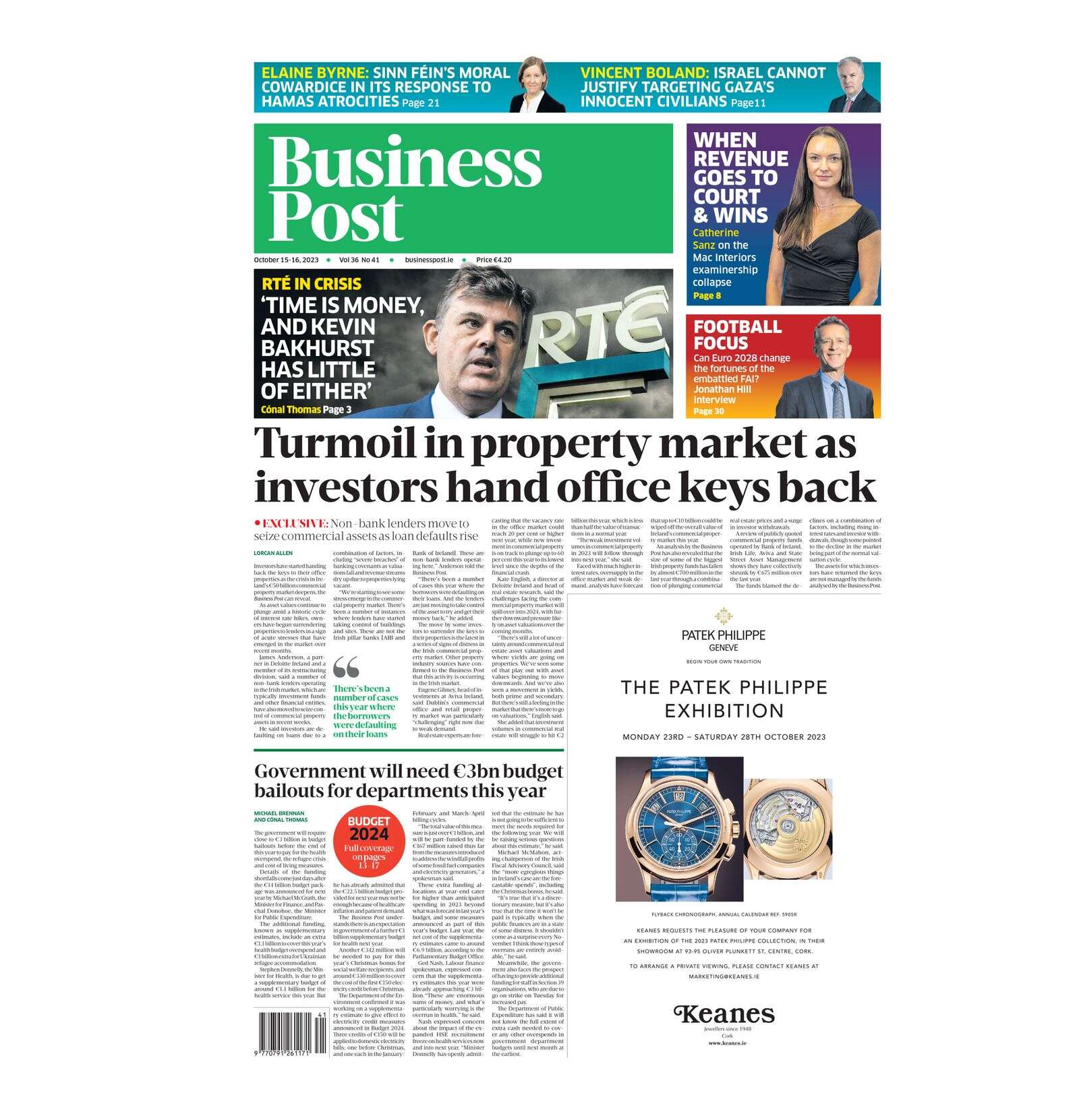 Commercial property crisis, budget bailouts and the RTÉ time-bomb ...