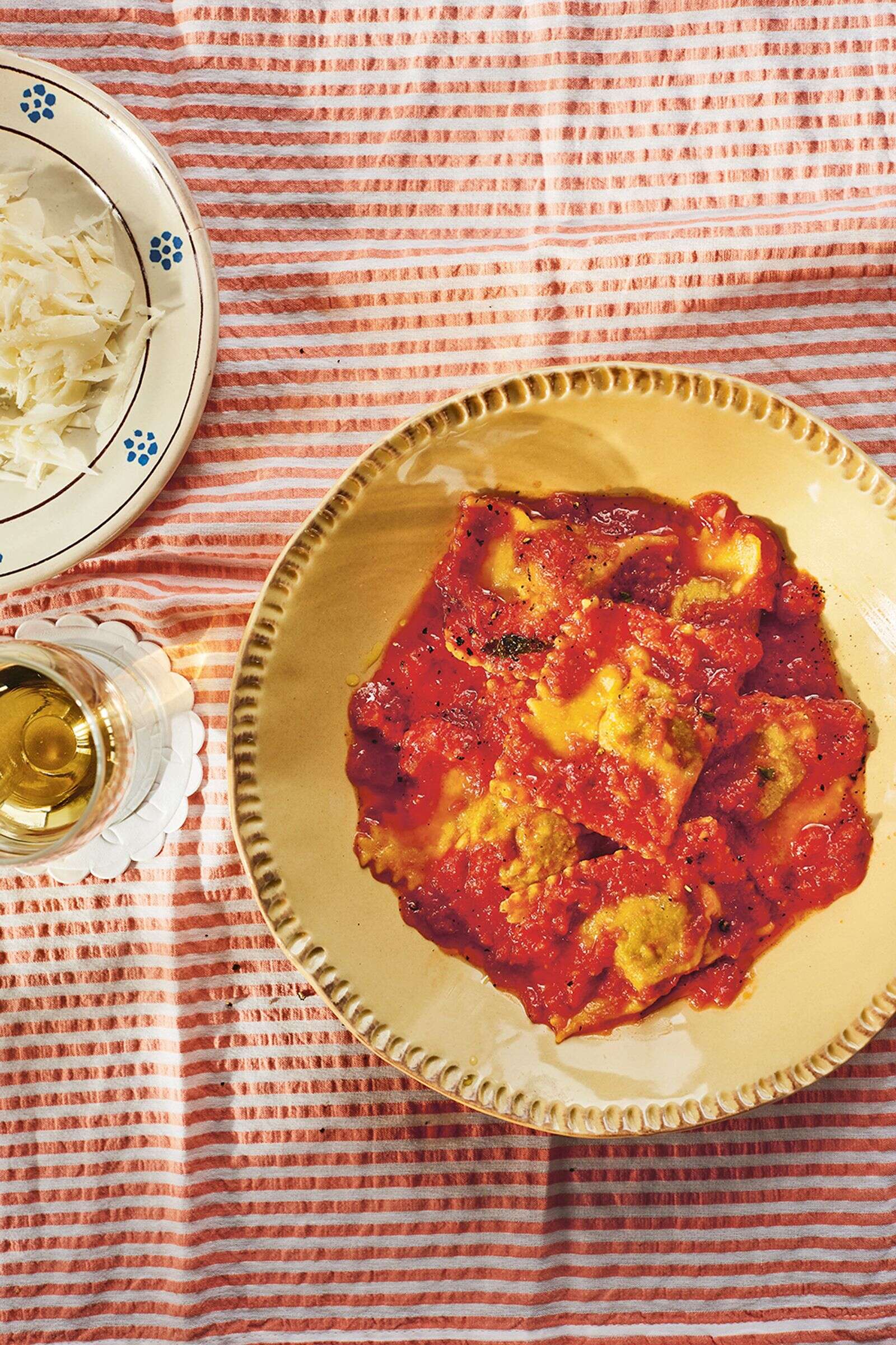 Theo Randall’s homemade ravioli, shrimp risotto and Neapolitan rum baba ...
