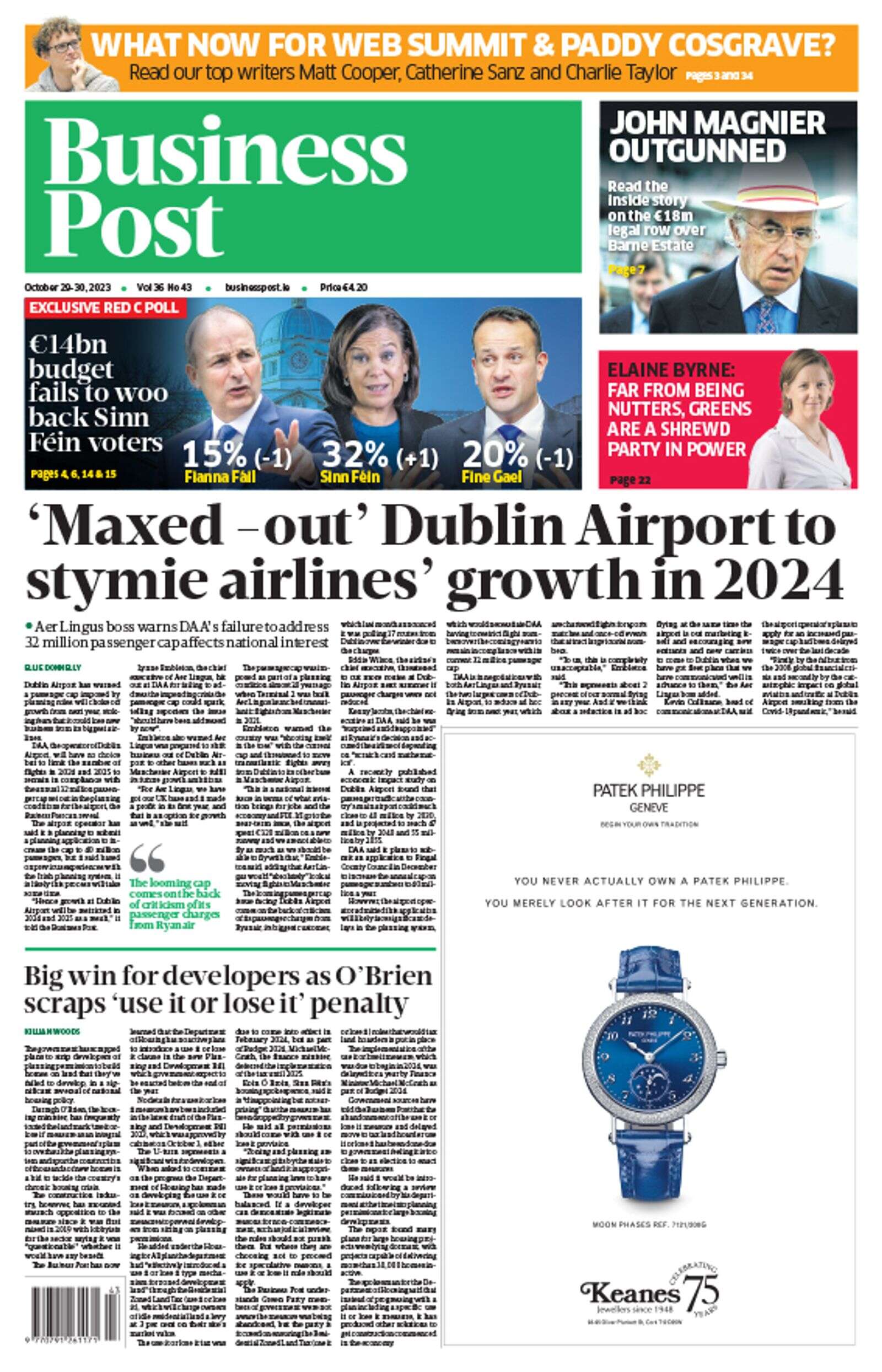 ‘Maxed out’ Dublin Airport; housing U-turn – this week’s Business Post ...