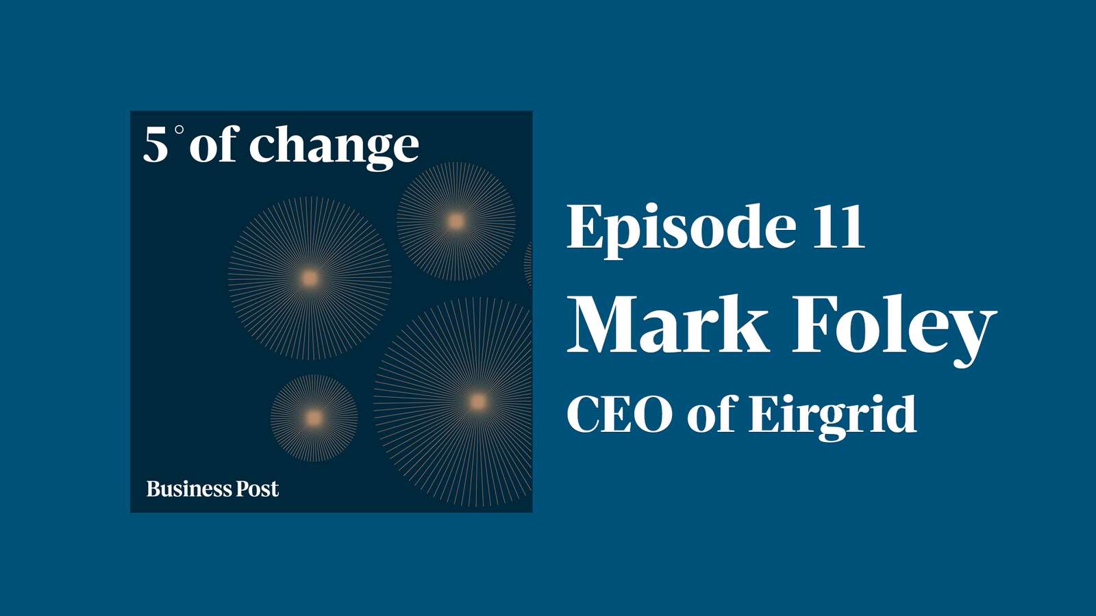 Podcast: Five Degrees of Change – Eirgrid CEO Mark Foley | Business Post